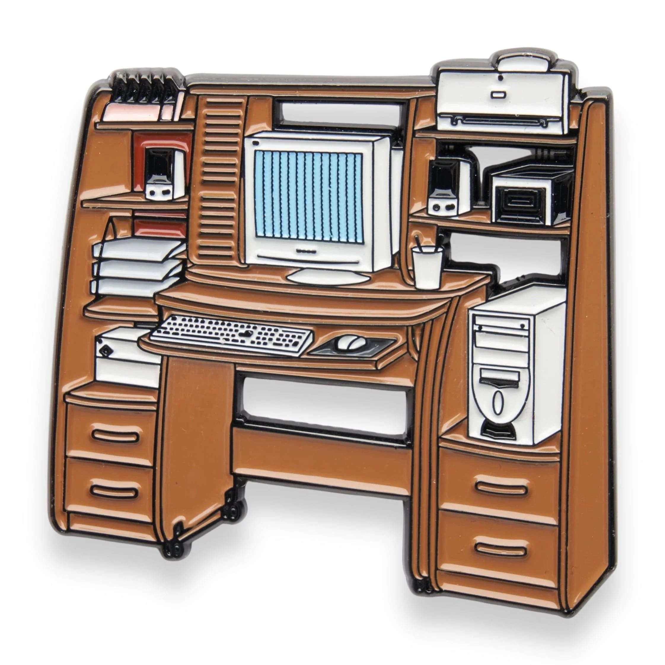 Blast From The Past 90s Windows Desktop Computer Hutch Pin Official