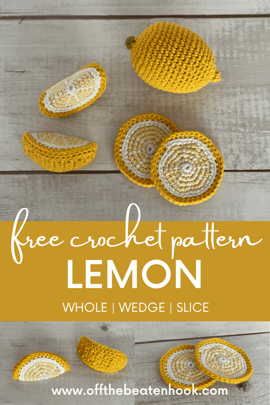 Crochet Lemon Pattern - Off the Beaten Hook