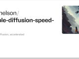Daanelson Stable Diffusion Speed Lab Run With An Api On Replicate