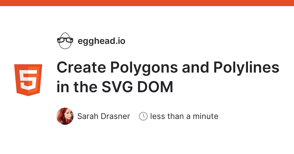 Create Polygons And Polylines In The Svg Dom Egghead Io