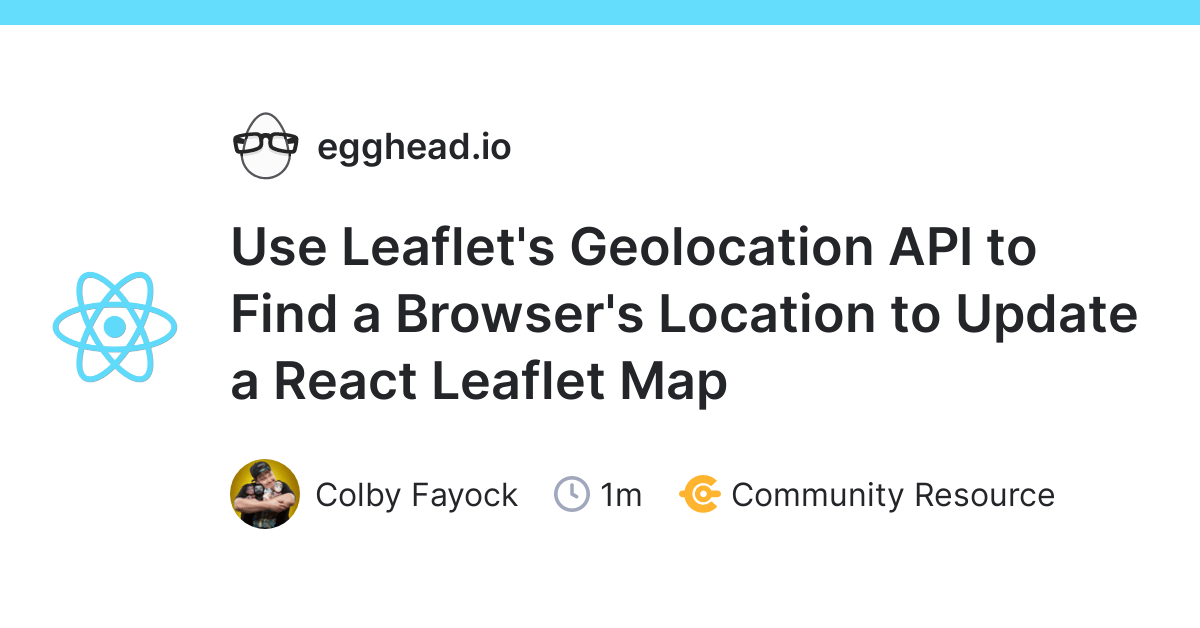 Use Leaflet S Geolocation Api To Find A Browser S Location To Update A