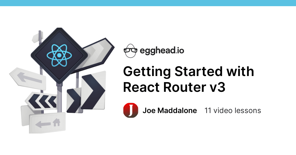 Getting Started With React Router V3 Egghead Io