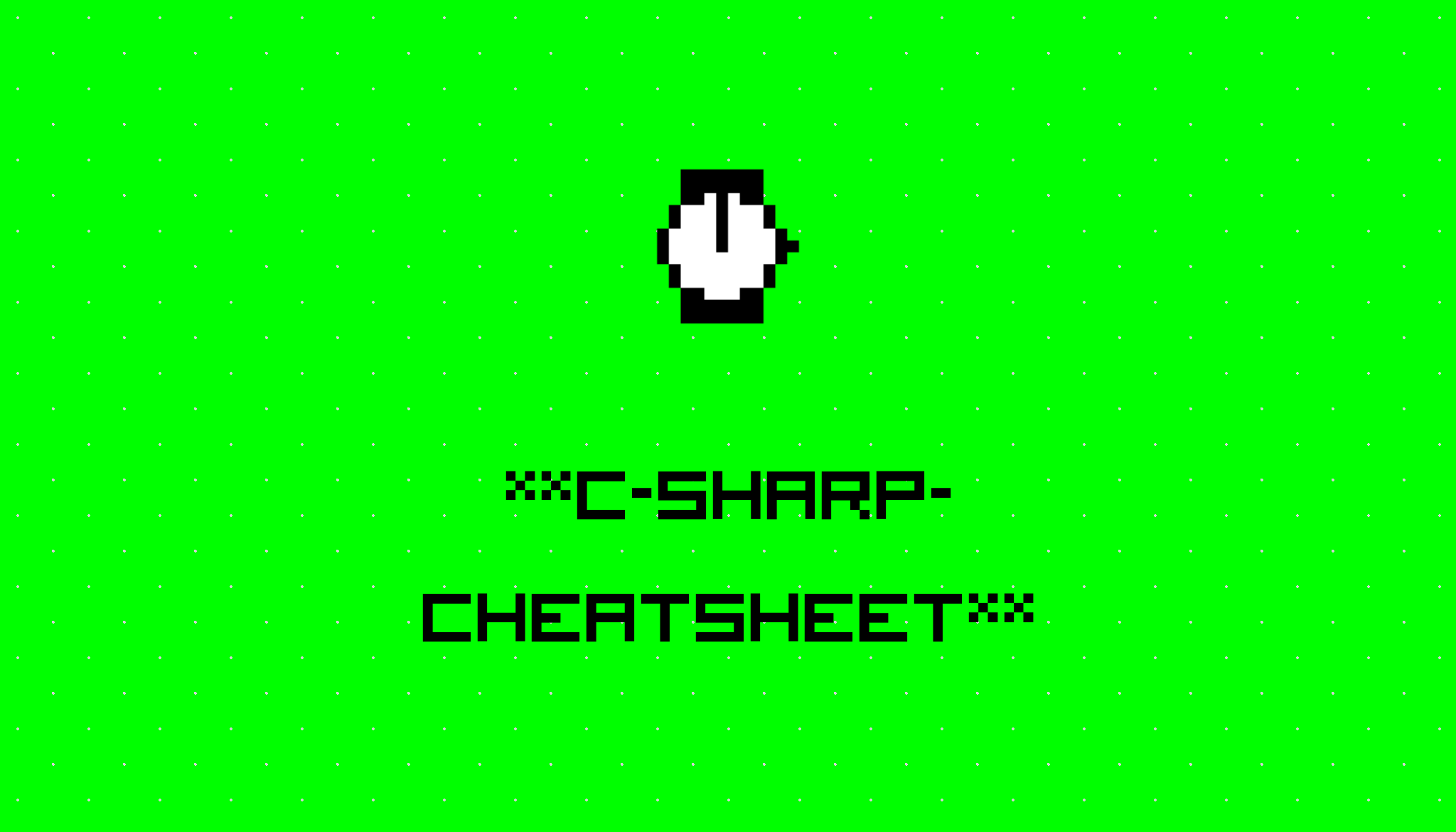 C Cheatsheet Basic Computer Programming C Sharp Programming - Space Designs - Ultra HD High Resolution Collection
