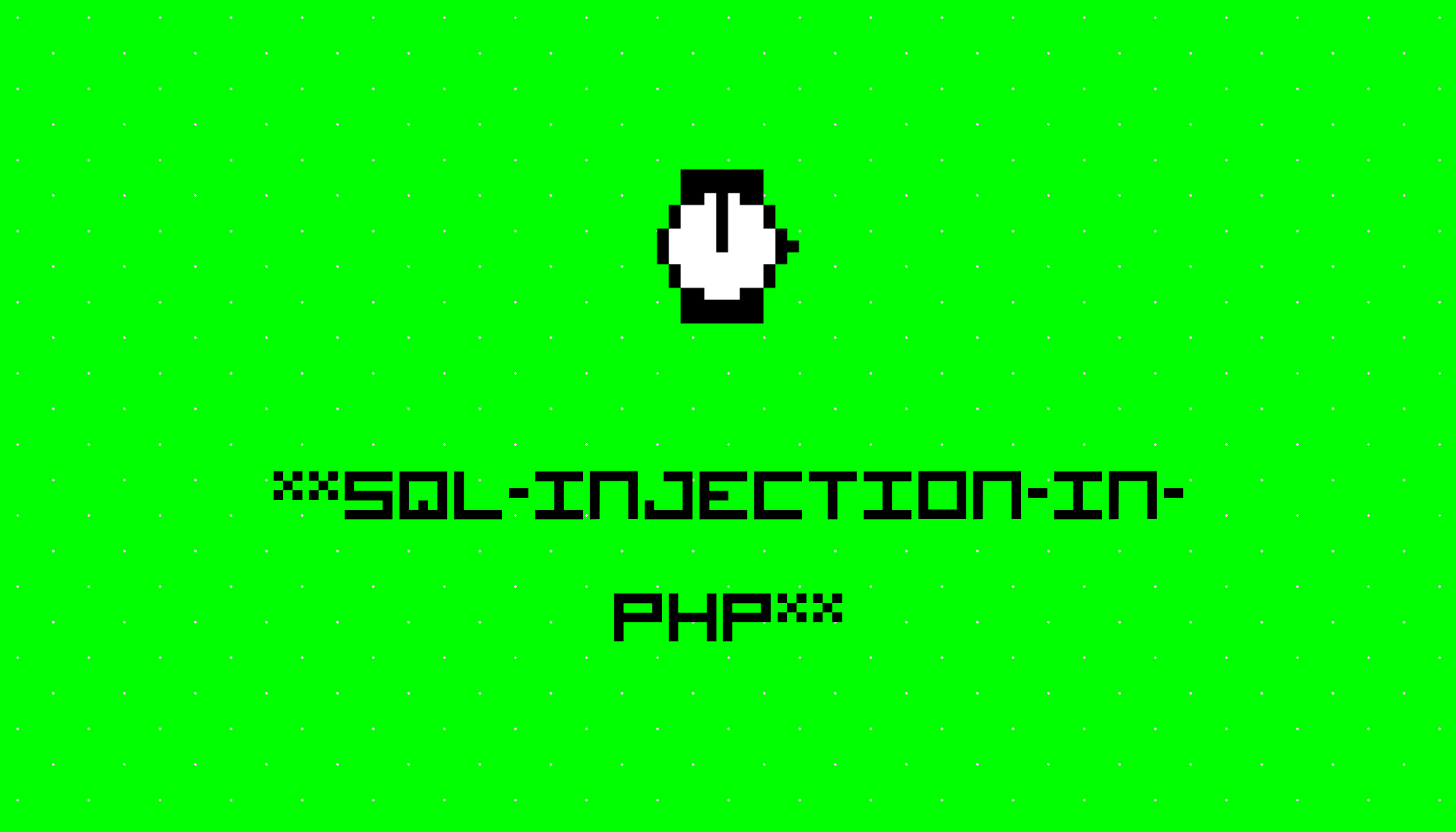 Sql Injection In Php Stories Hackernoon
