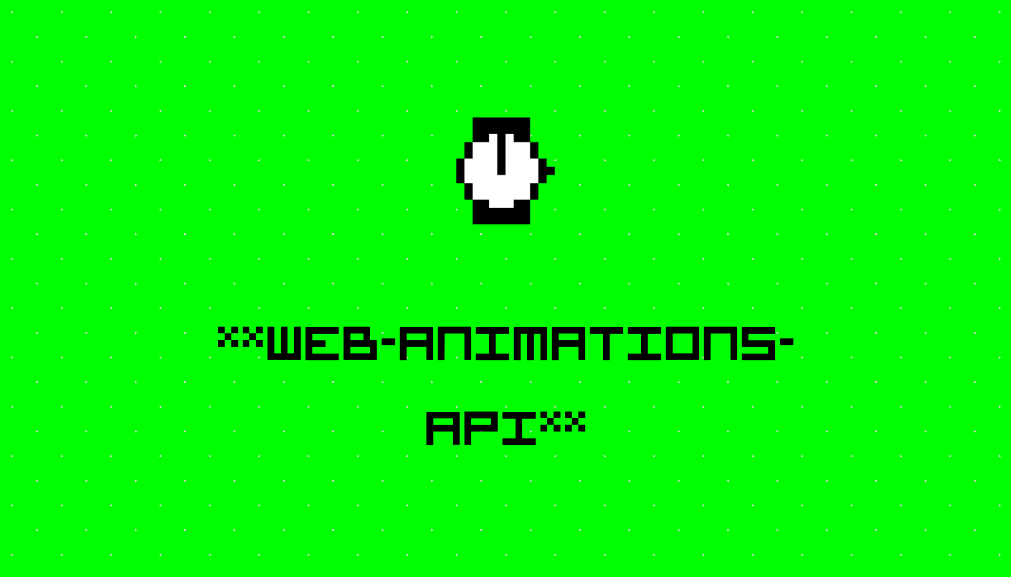 Web Animations Api Explained Hackernoon - Mobile Space Arts for Desktop