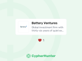 Battery Ventures Portfolio Investments Acquisitions Cypherhunter