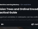 Decision Trees And Ordinal Encoding A Practical Guide Daily Dev