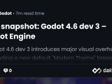 Dev Snapshot Godot 4 6 Dev 3 Godot Engine Daily Dev