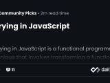 Currying In Javascript Daily Dev