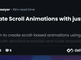 Create Scroll Animations With Just Css Daily Dev