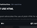 Just Use Html Daily Dev