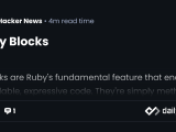 Ruby Blocks Daily Dev