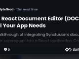 This React Document Editor Docx Is All Your App Needs Daily Dev