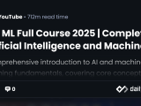 Ai Ml Full Course 2025 Complete Artificial Intelligence And Machine