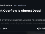 Stack Overflow Is Almost Dead Daily Dev