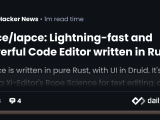 Lapce Lapce Lightning Fast And Powerful Code Editor Written In Rust