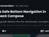 Type Safe Bottom Navigation In Jetpack Compose Daily Dev