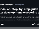 A Hands On Step By Step Guide To Flutter Development Covering Core