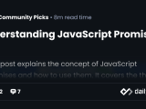 Understanding Javascript Promises Daily Dev