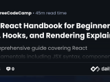 The React Handbook For Beginners Jsx Hooks And Rendering Explained