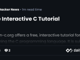 Free Interactive C Tutorial Daily Dev