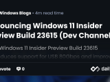 Announcing Windows 11 Insider Preview Build 23615 Dev Channel Daily Dev