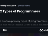 The 2 Types Of Programmers Daily Dev
