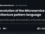 The Evolution Of The Microservice Architecture Pattern Language Daily Dev
