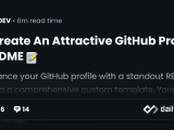 рџљђ Create An Attractive Github Profile Readme рџ ќ Daily Dev