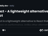 Preact A Lightweight Alternative To React Daily Dev