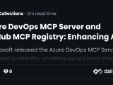 Azure Devops Mcp Server And Github Mcp Registry Enhancing Ai