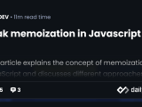 Weak Memoization In Javascript Daily Dev
