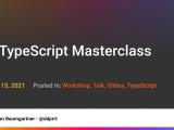 The Typescript Masterclass Slides Coverage