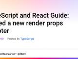 Typescript And React Guide Added A New Render Props Chapter