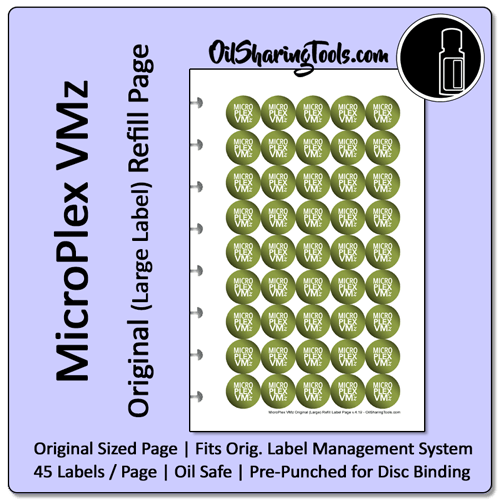 MicroPlex VMz (Large) Original Label Page – Oil Sharing Tools