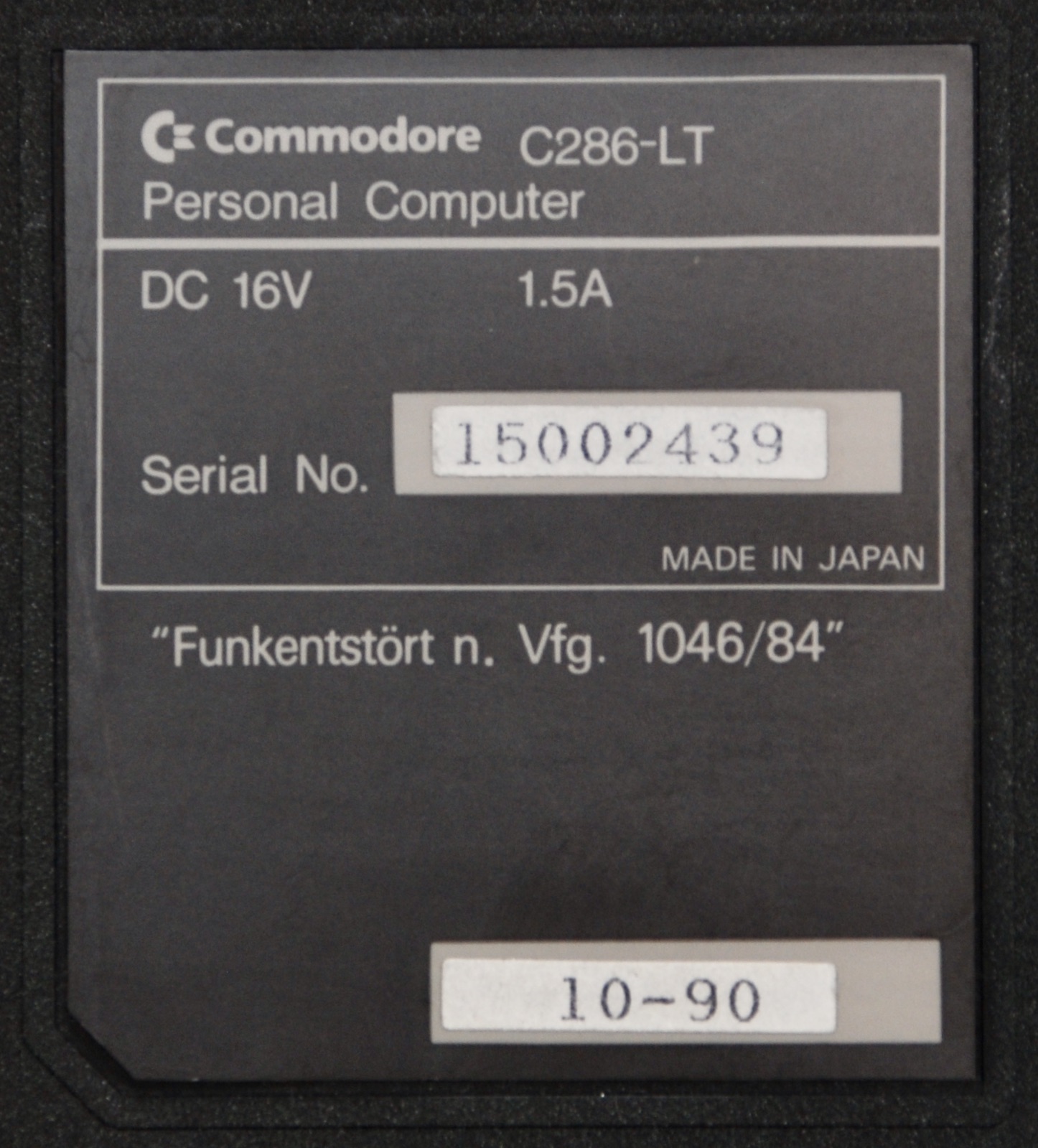 Commodore C286-LT - Old Crap Vintage Computing
