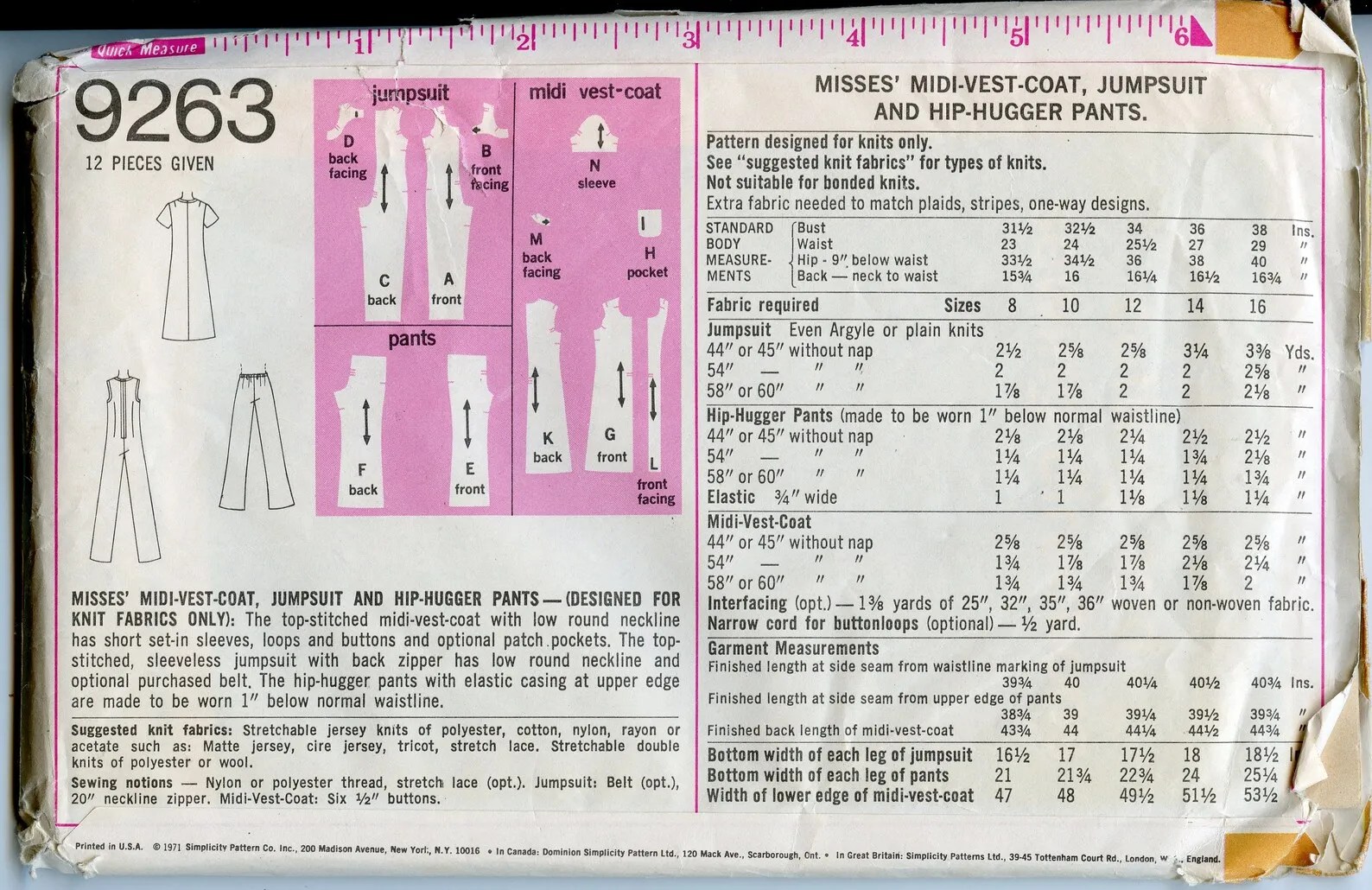 Simplicity 9263 - Oldpatterns.com