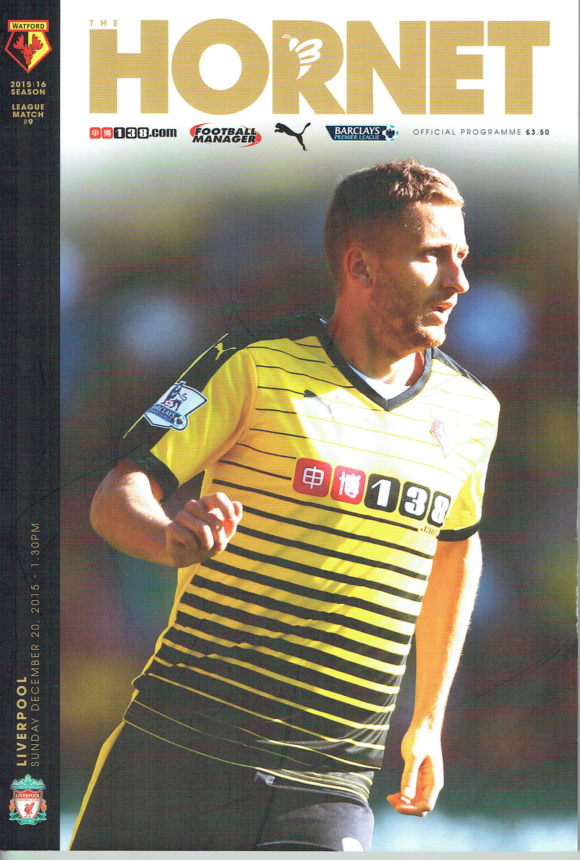 20th December 2015- Premier League, Watford 3 Liverpool 0 | OLD WATFORD