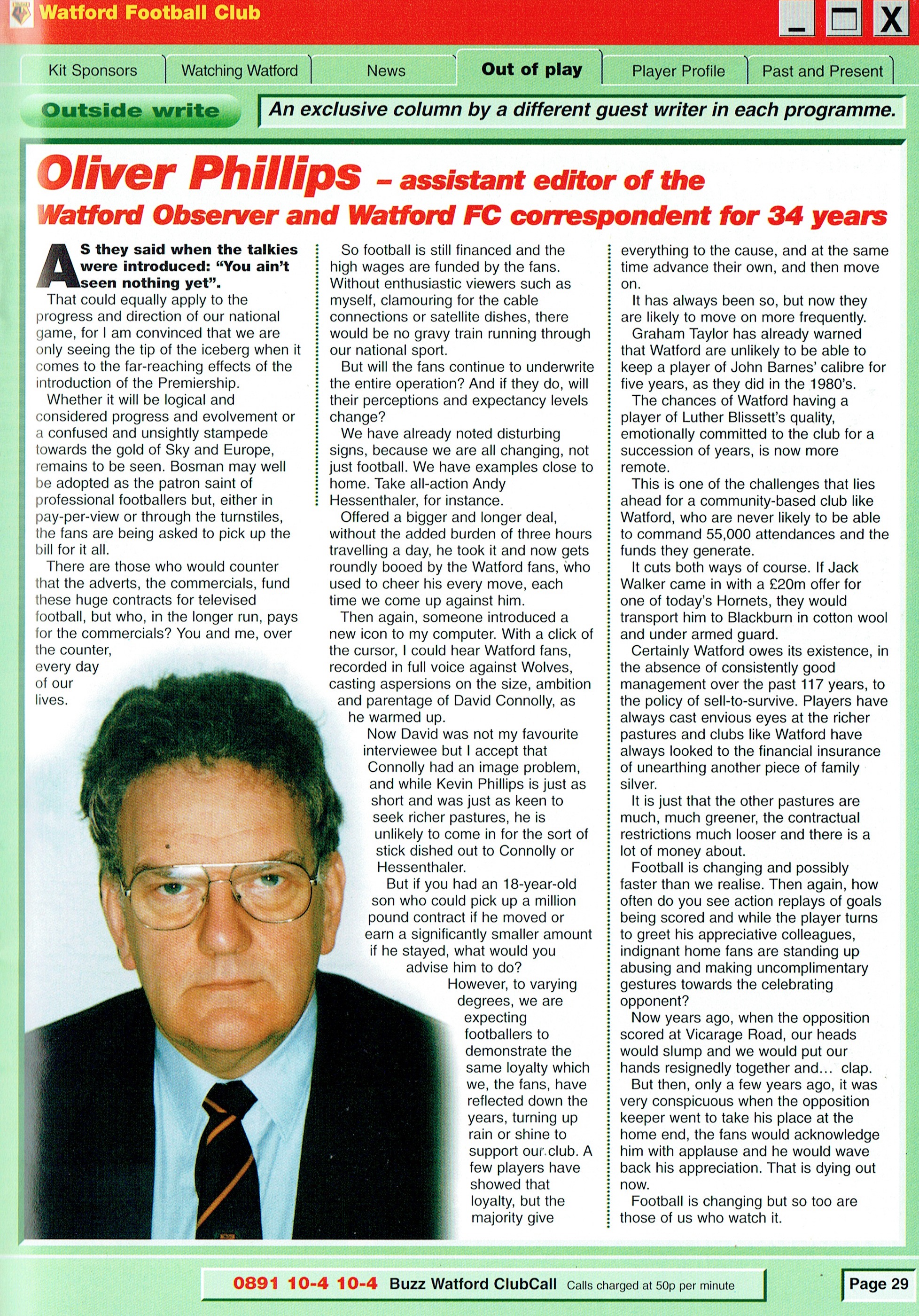 Oliver Phillips | OLD WATFORD