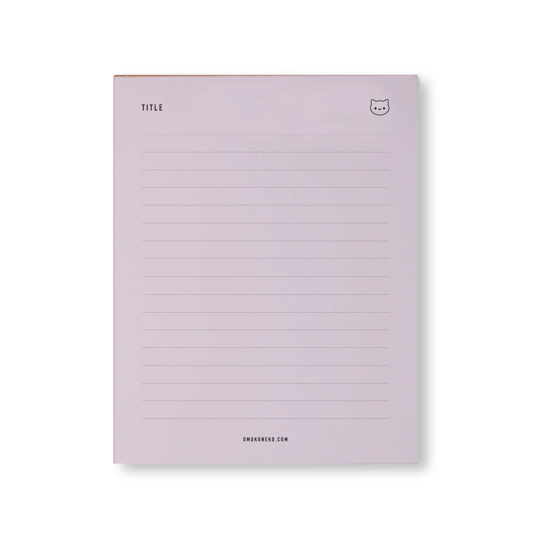 Lined Notepad Koneko