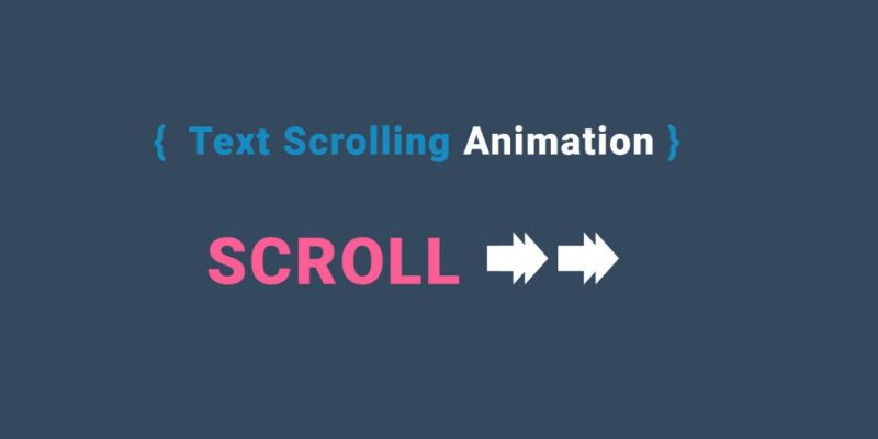 16+ Text Scrolling Animation Code Snippets - OnAirCode
