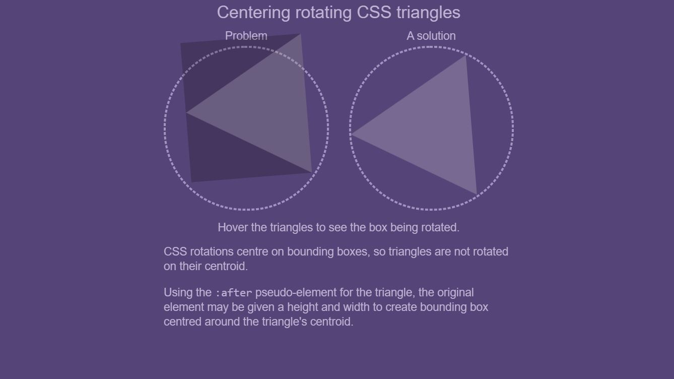 23+ CSS Triangle Examples with Source Code - OnAirCode