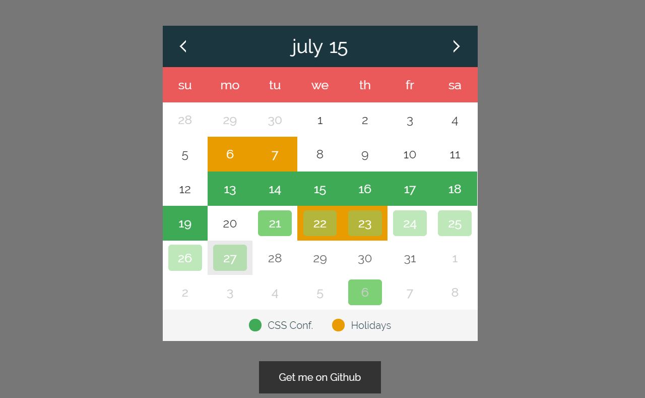 18+ JavaScript Datepicker Design Code Examples - OnAirCode