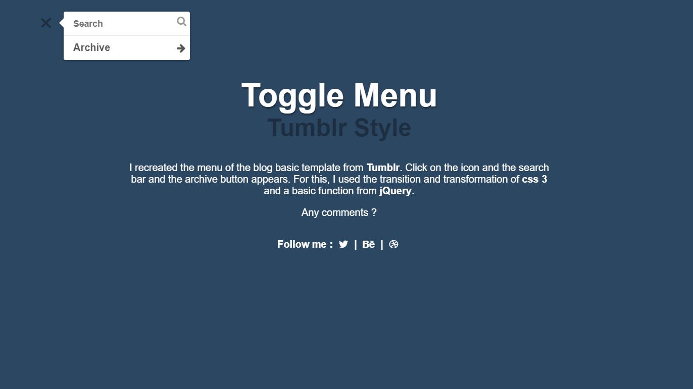 22 Javascript Toggle Menu Design Examples Onaircode