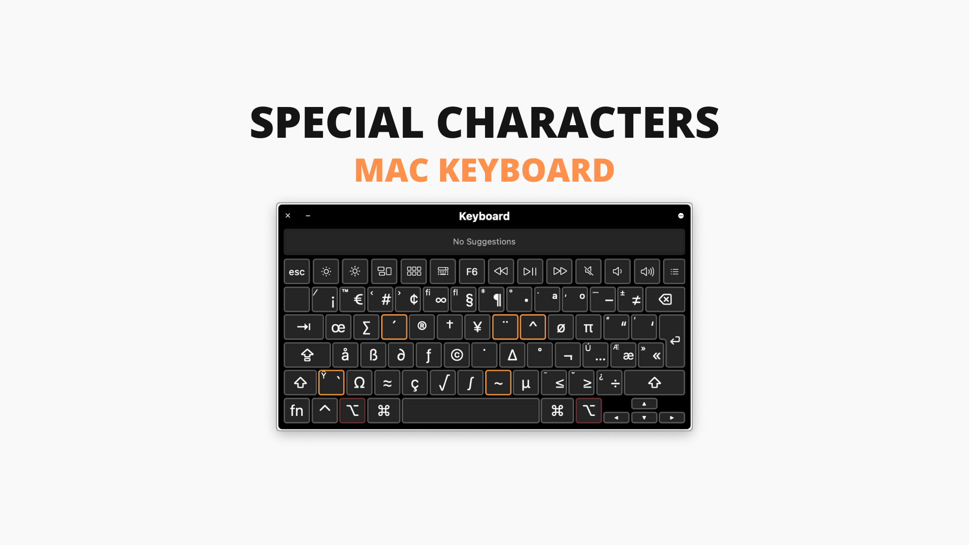 Type special hidden characters on your Mac keyboard - One Byte Academy