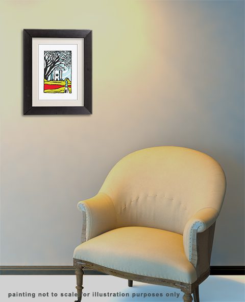Clitheroe Castle original woodcut limited edition print | Onegraydot