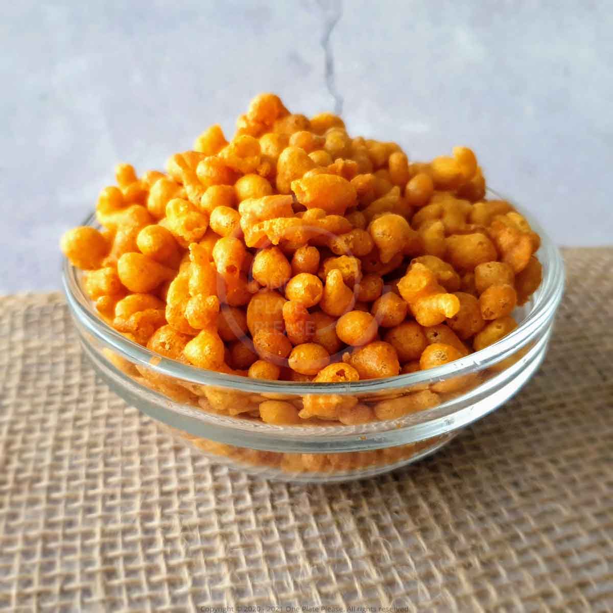 Khara-Boondi | A Simple Savoury Delight | One Plate Please