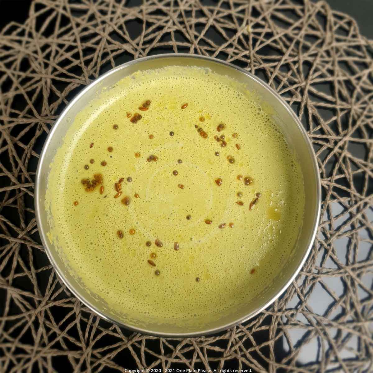 Karano Tambuli | Easy Yoghurt Based Cold Curry | One Plate Please