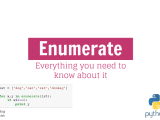 Python All The Secrets About Python Enumerate
