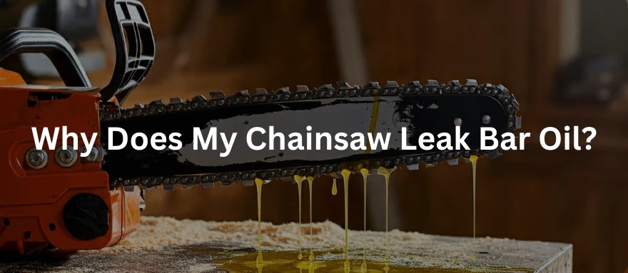 Why Does My Chainsaw Leak Bar Oil Onevan